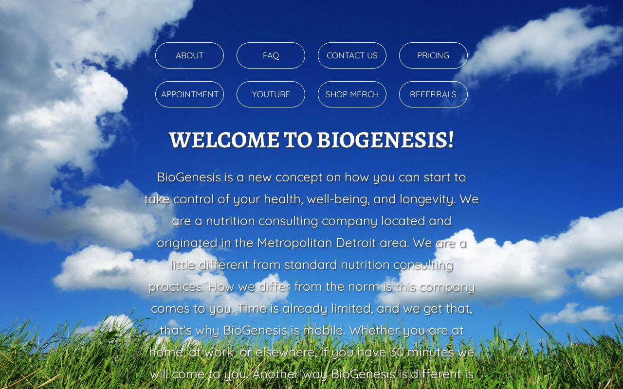 BioGenesis Online Website